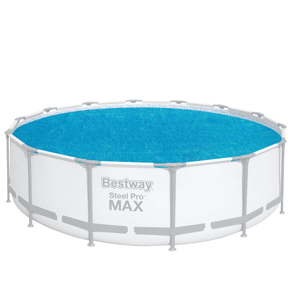 Bestway Pool Cover Solar Fits 4.17m Round Above Ground Swimming Pool B ...