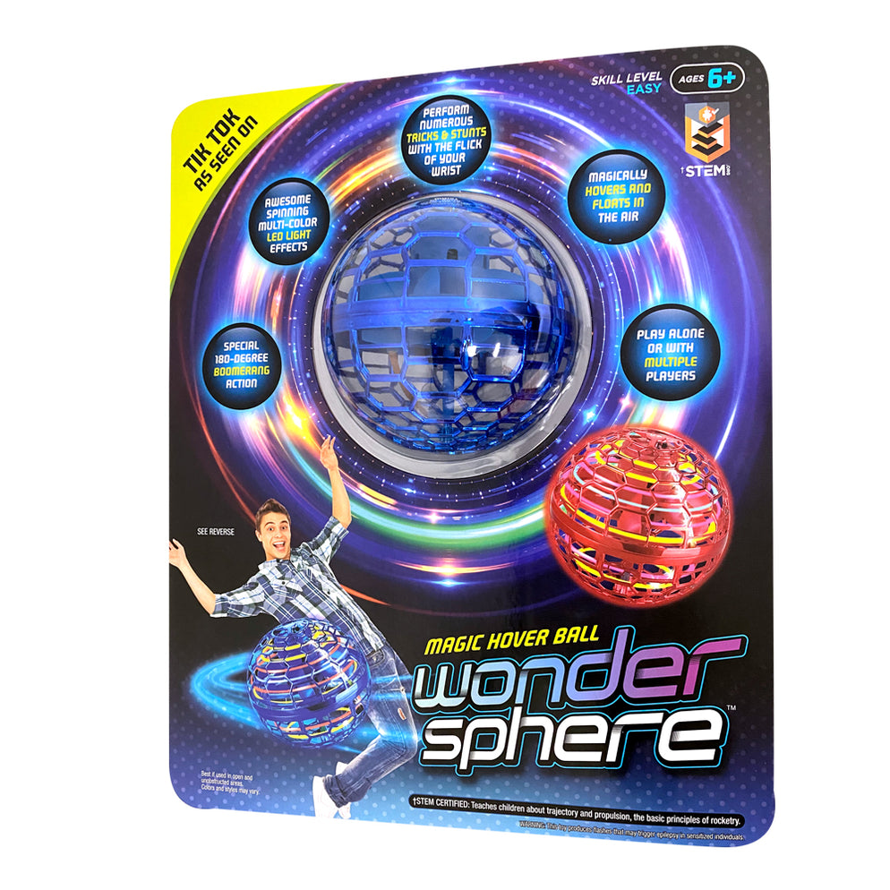 Wonder Sphere Hover Flying Spinner Fly Rotating Orb LED Hand Motion Se ...
